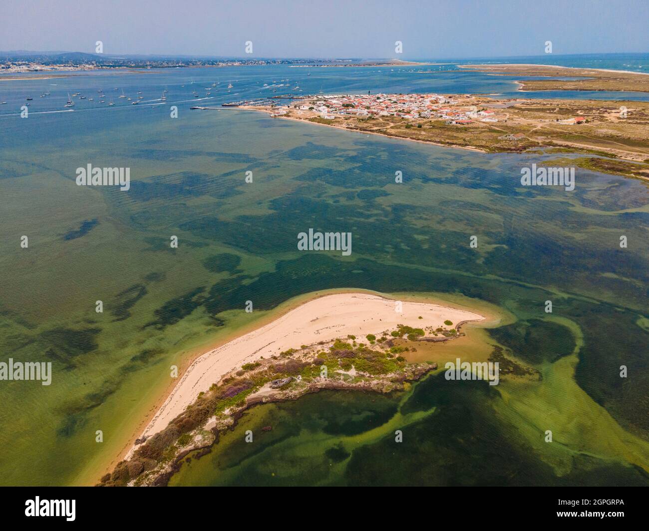 Portugal, Algarve, Faro, island or ilha do Farol, ilha da Culatra ...