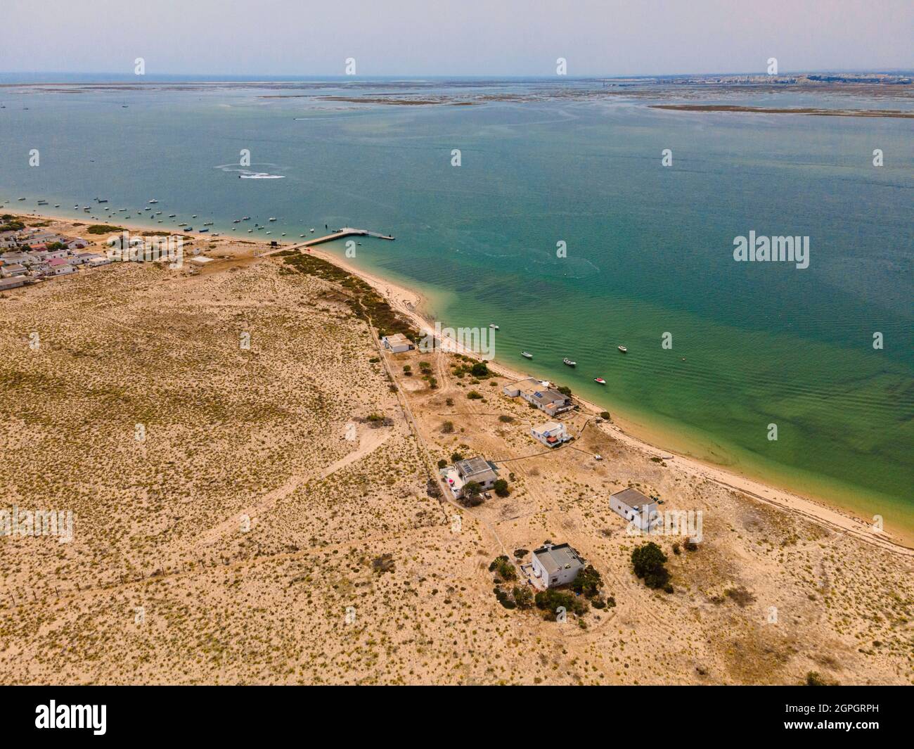 Portugal, Algarve, Faro, island or ilha do Farol, ilha da Culatra ...