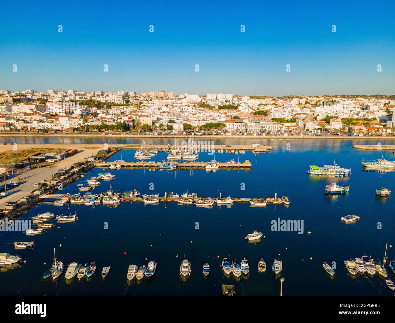 Portugal, Algarve, Lagos (aerial view Stock Photo - Alamy