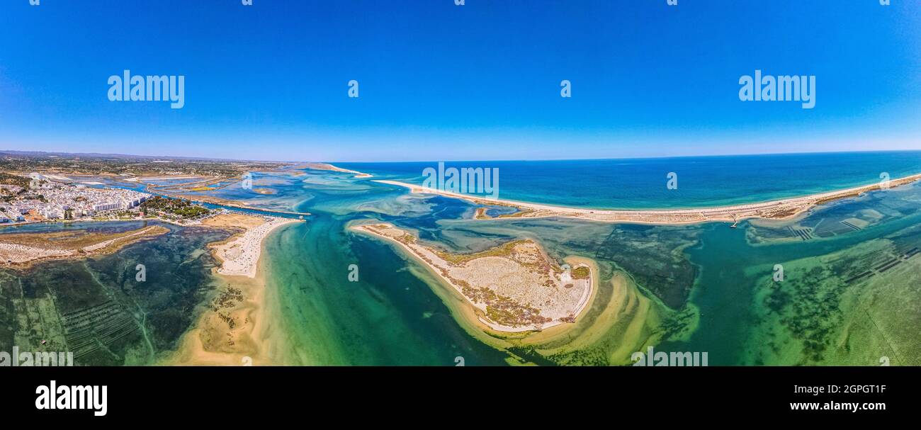 Portugal, Algarve, Fuseta, Ria Formosa natural Park, Praia da Fuseta ...