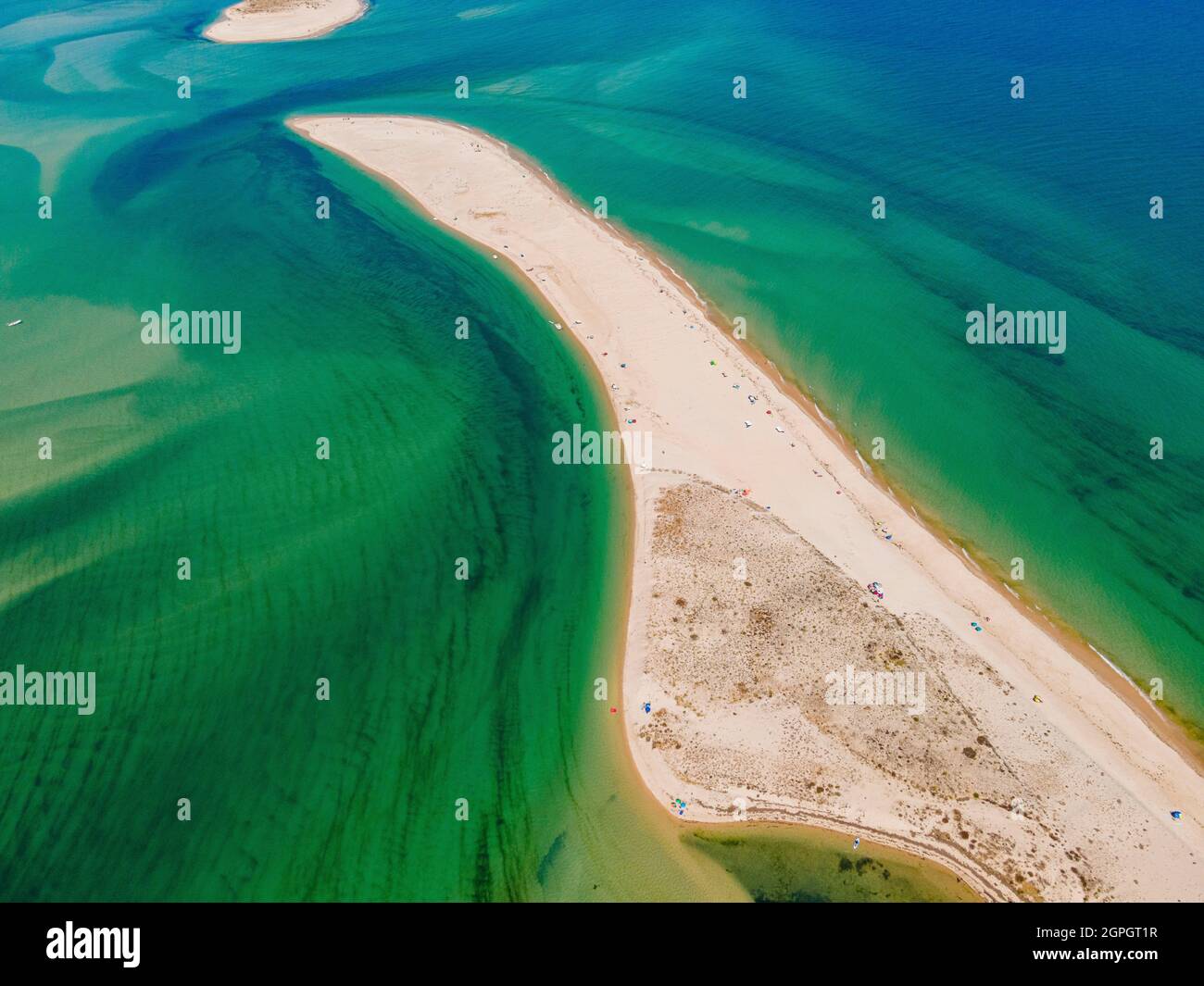 Portugal, Algarve, Fuseta, Ria Formosa natural Park, Praia da Fuseta ...