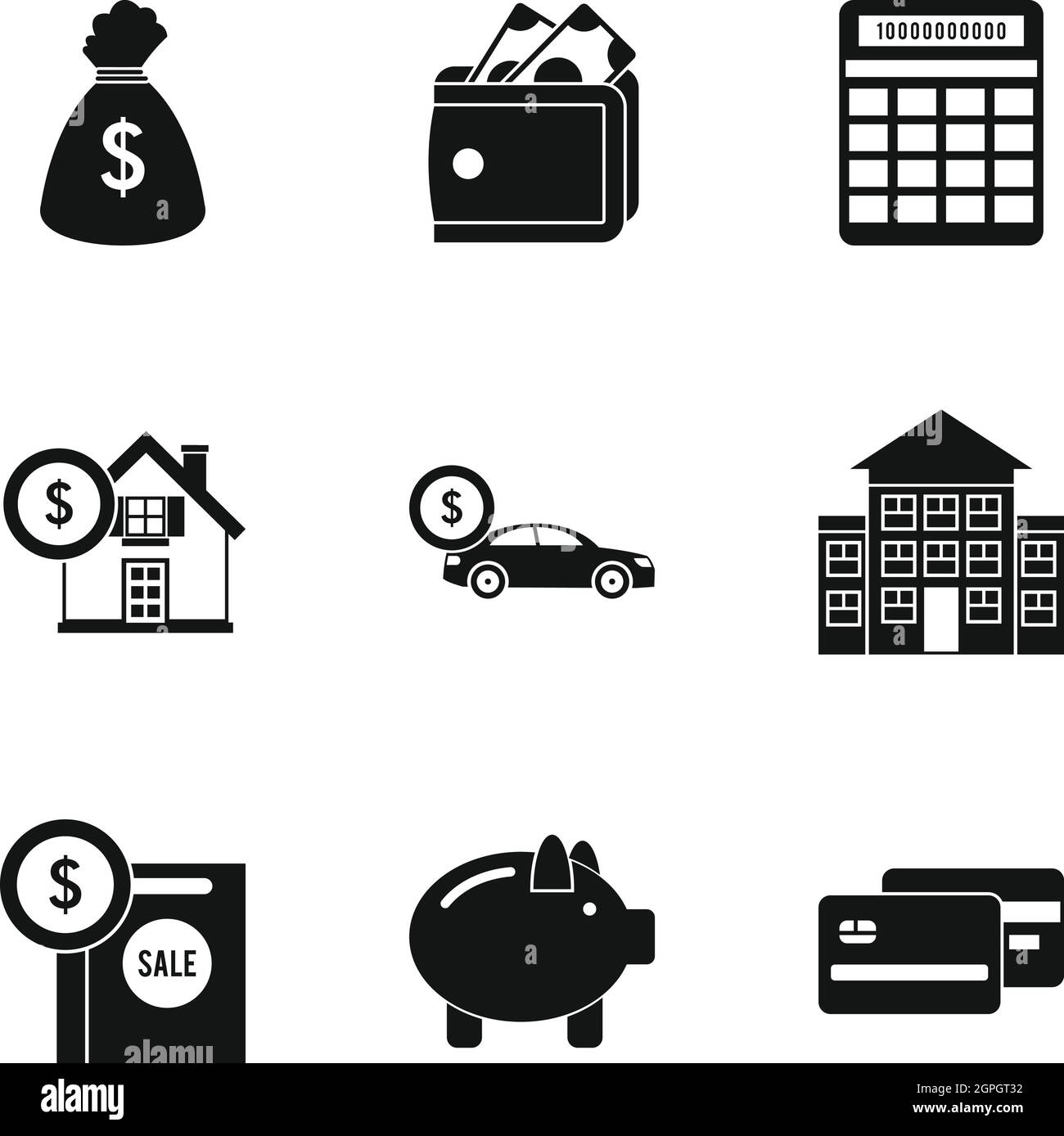 Cash calculator Stock Vector Images - Alamy