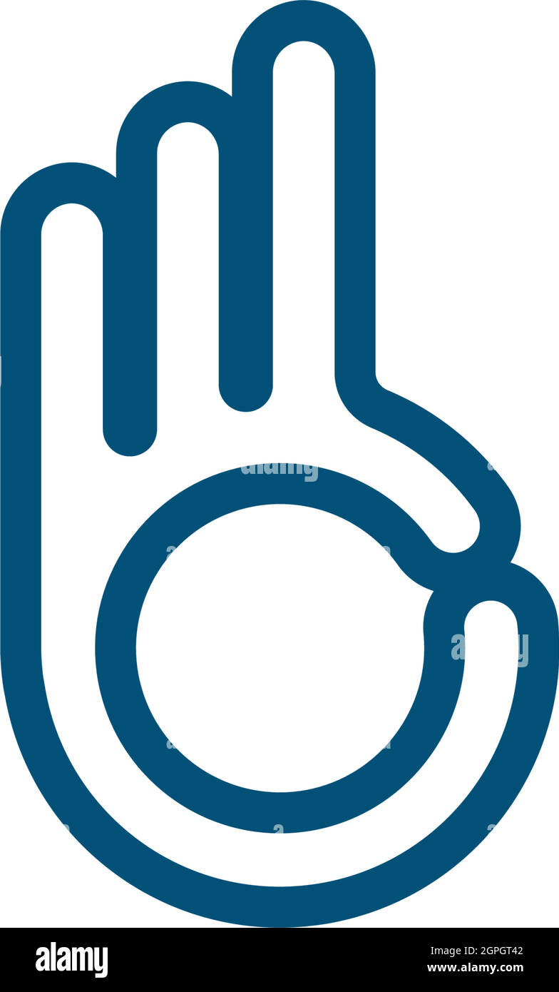 Hand pictogram design hi-res stock photography and images - Alamy