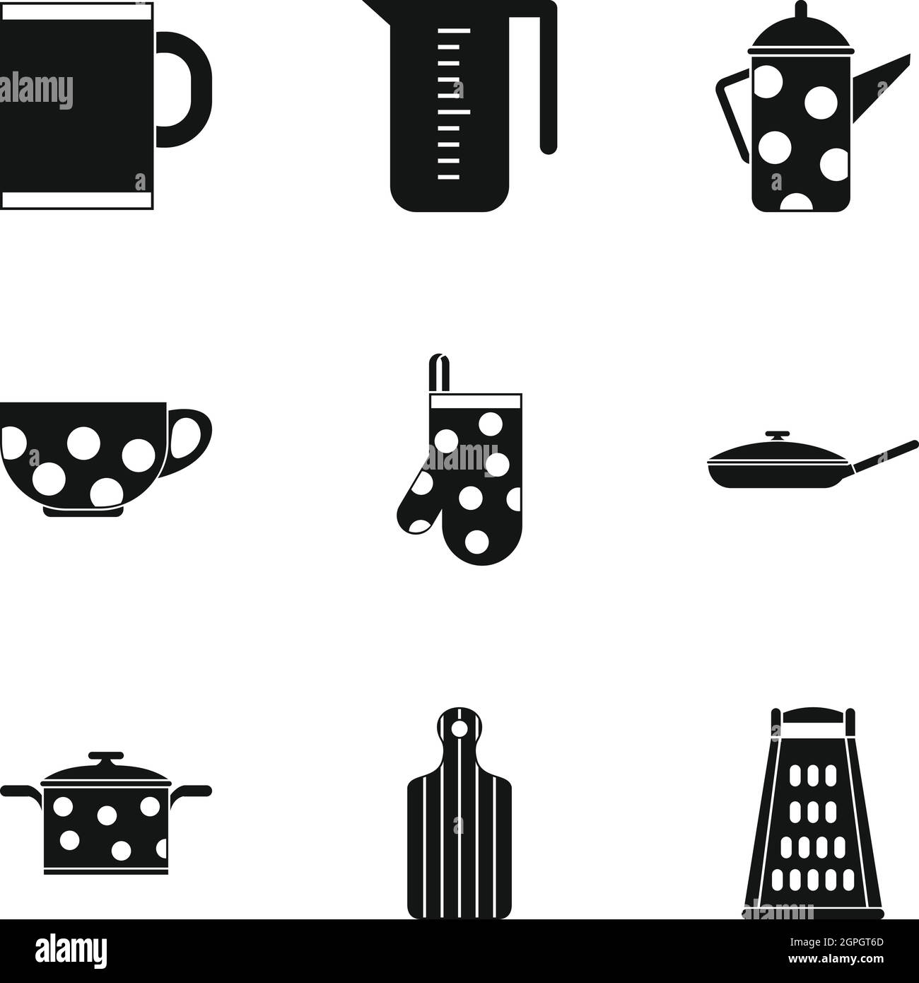 Elegant dining icons Stock Vector Images - Alamy