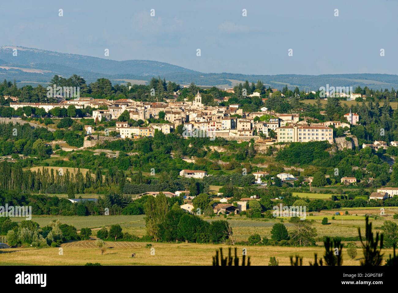 France, Vaucluse, Sault district, Sault village overview Stock Photo ...
