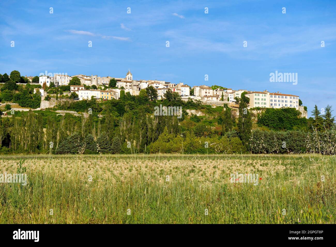 France, Vaucluse, Sault district, Sault village overview Stock Photo ...