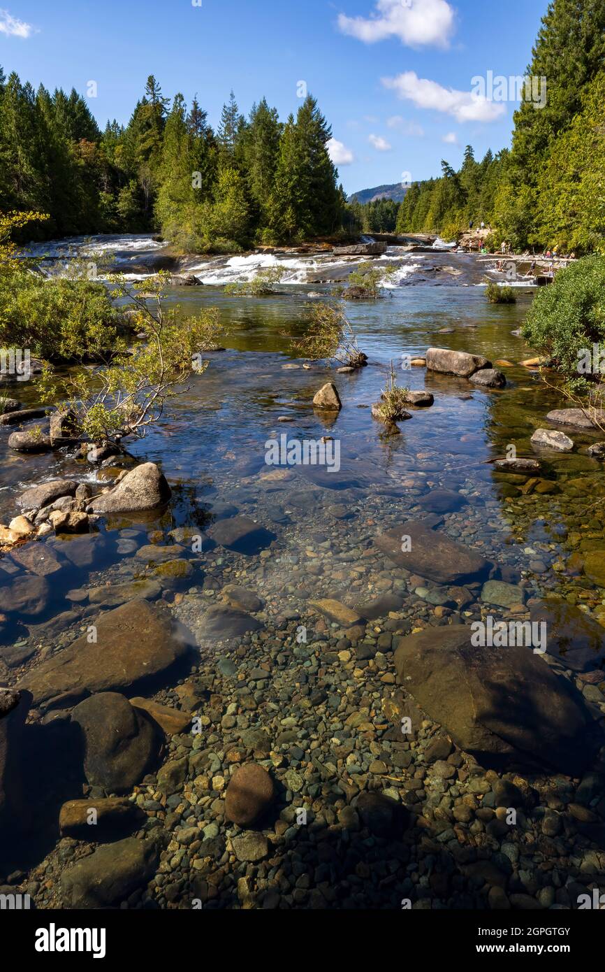 Landscape along Port Alice Road between Port Alice and Port Hardy ...