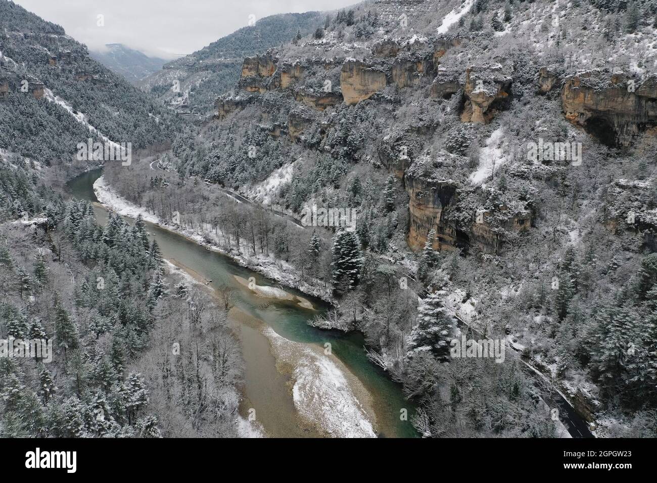 France, Lozere, La Malene, Gorges du Tarn, Causses et Cevennes ...