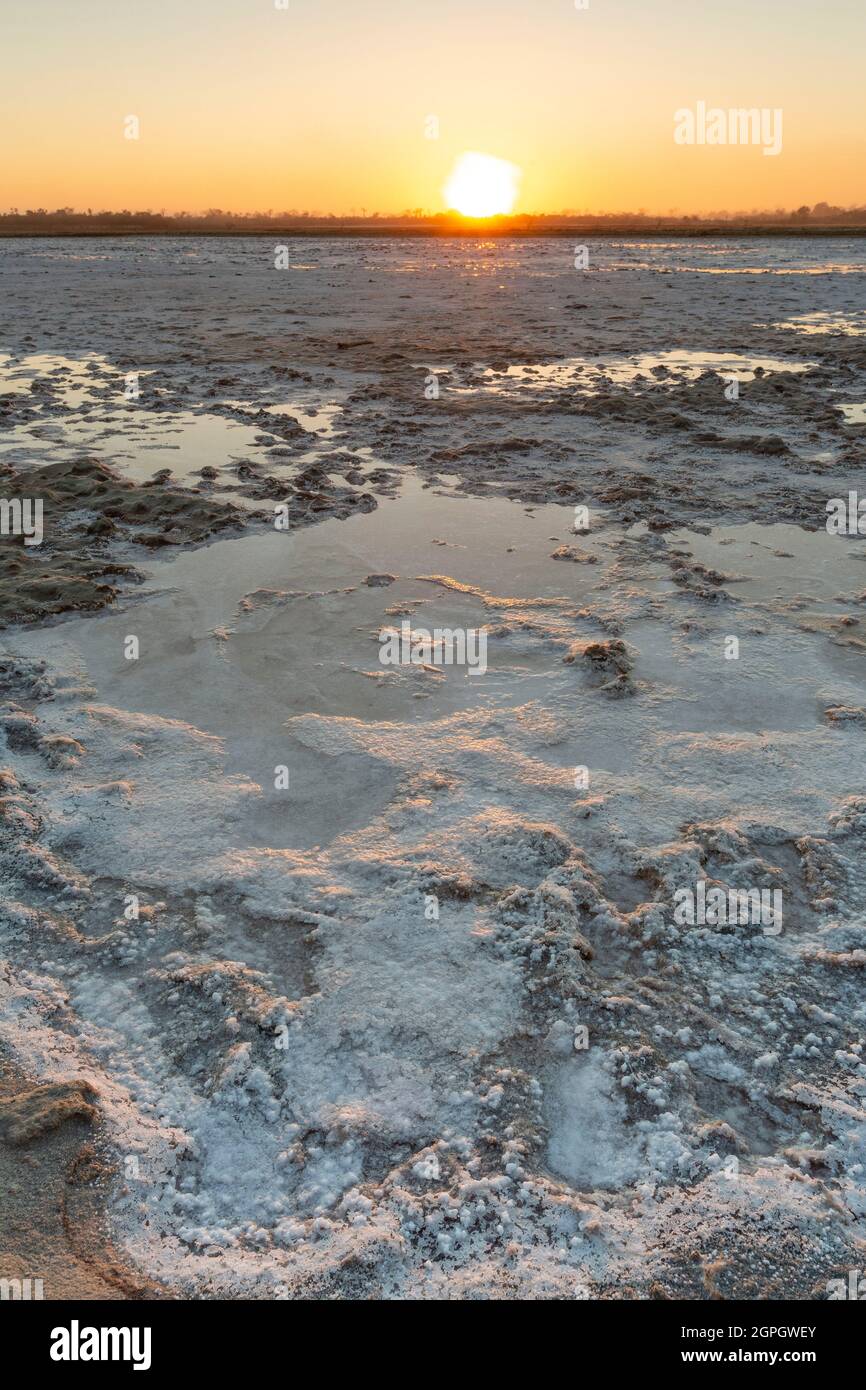 Madagascar, Menabe region, Belo-sur-Mer, Mozambique channel, salt ...