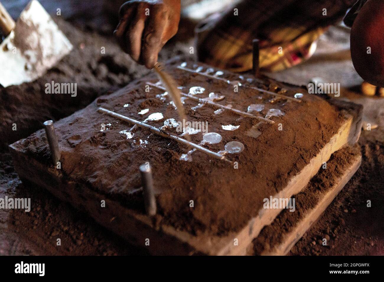 Madagascar, Vakinankaratra region, Ambatolampy, aluminum object factory ...
