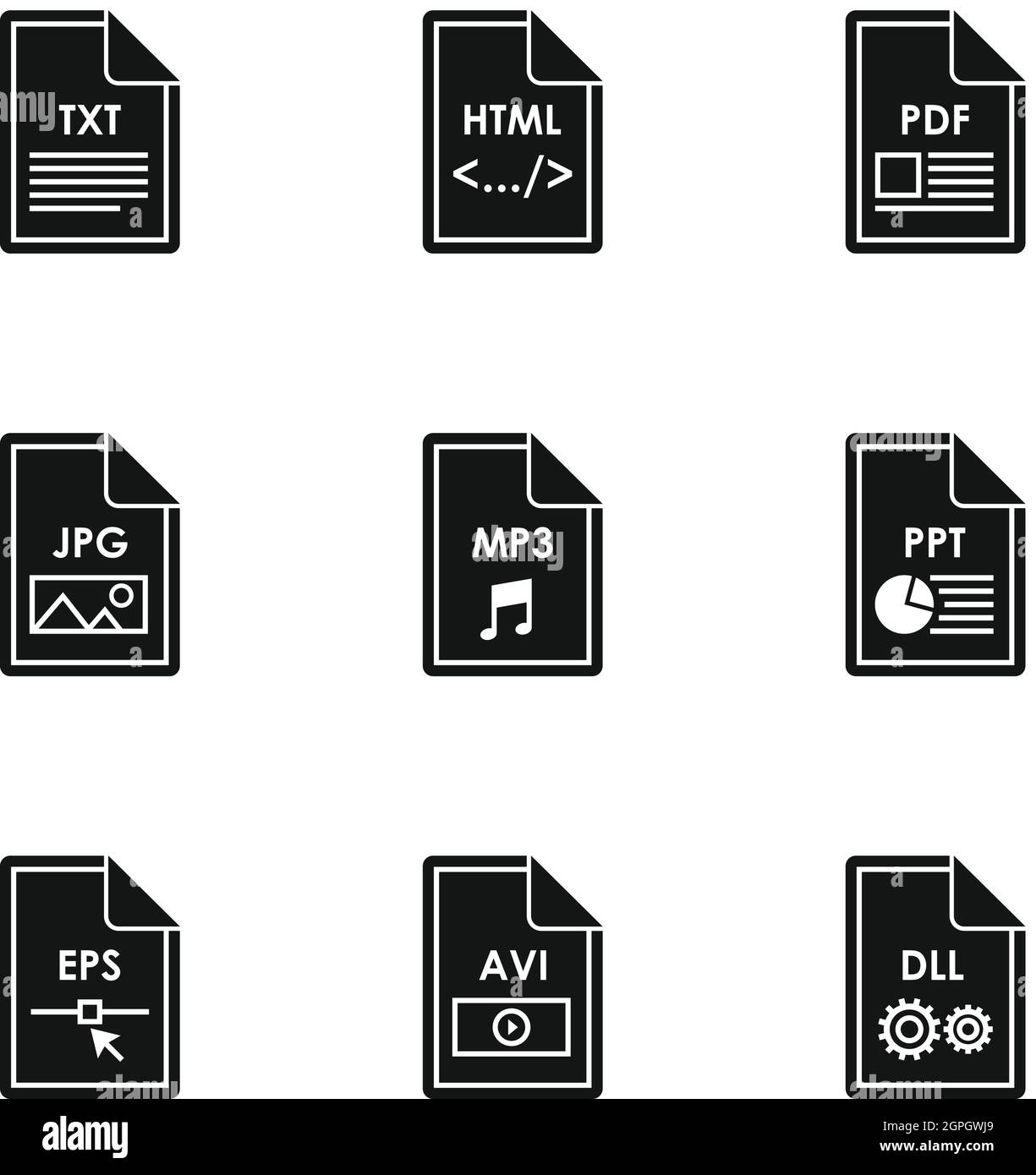 Digital vector files Black and White Stock Photos & Images - Alamy