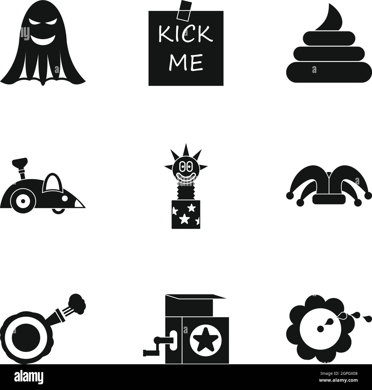 April fool day icons set, simple style Stock Vector Image & Art - Alamy