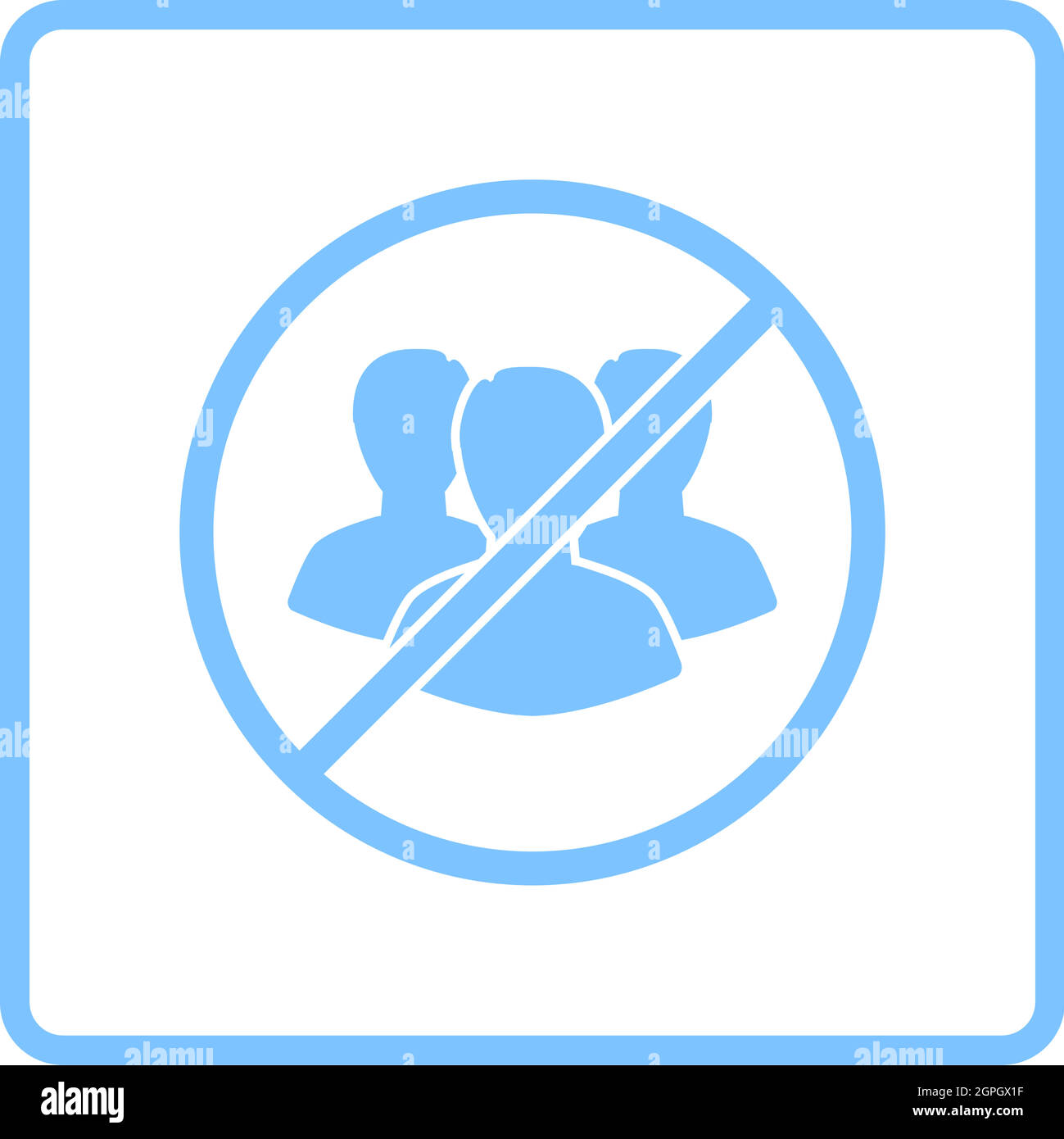 No Meeting Icon Stock Vector Image & Art - Alamy