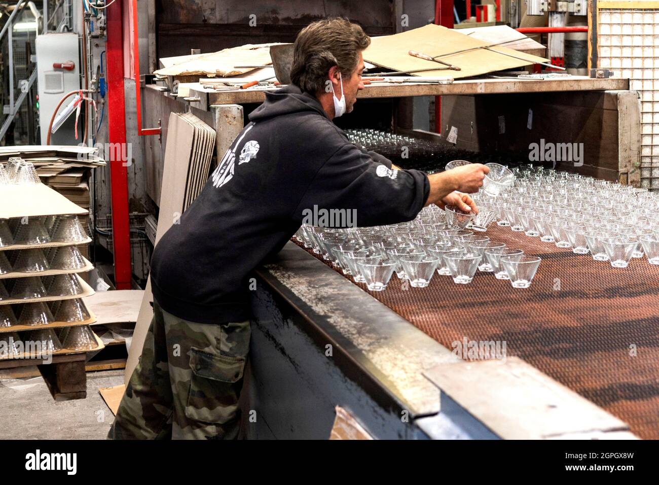 France, Haute Saone, crystal glassworks of Passavant la Rochere Stock ...