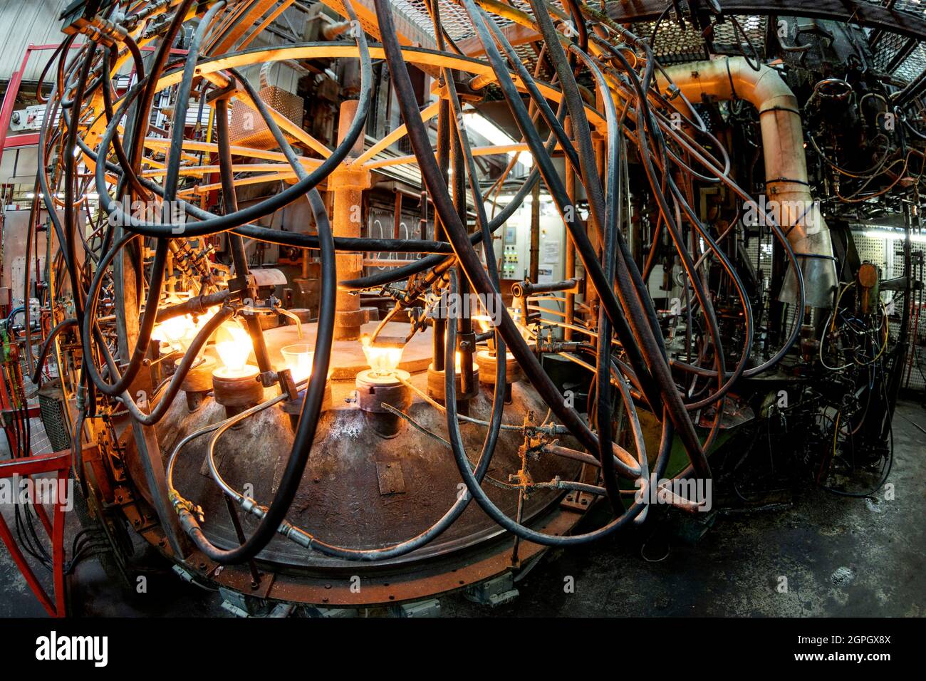 France, Haute Saone, crystal glassworks of Passavant la Rochere Stock ...