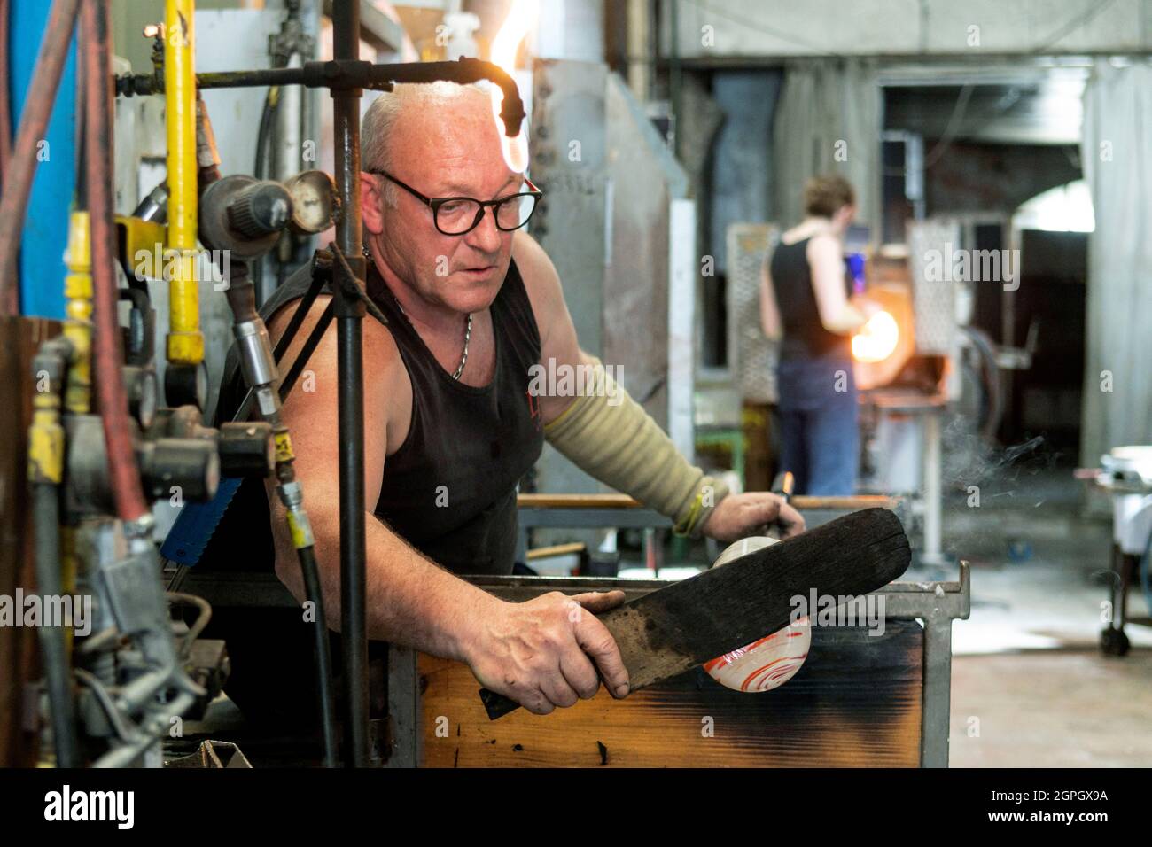 France, Haute Saone, crystal glassworks of Passavant la Rochere Stock ...