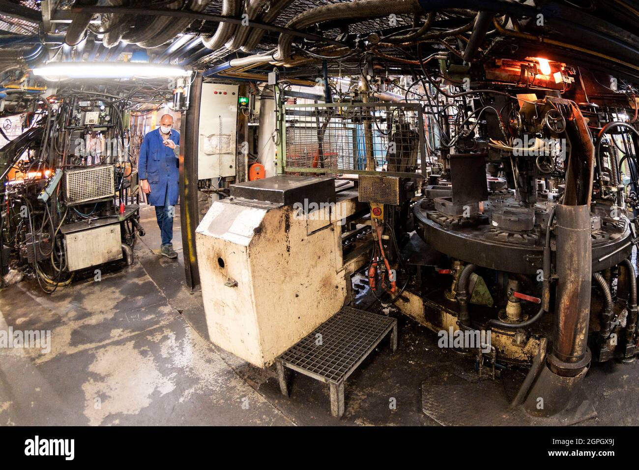 France, Haute Saone, crystal glassworks of Passavant la Rochere Stock ...