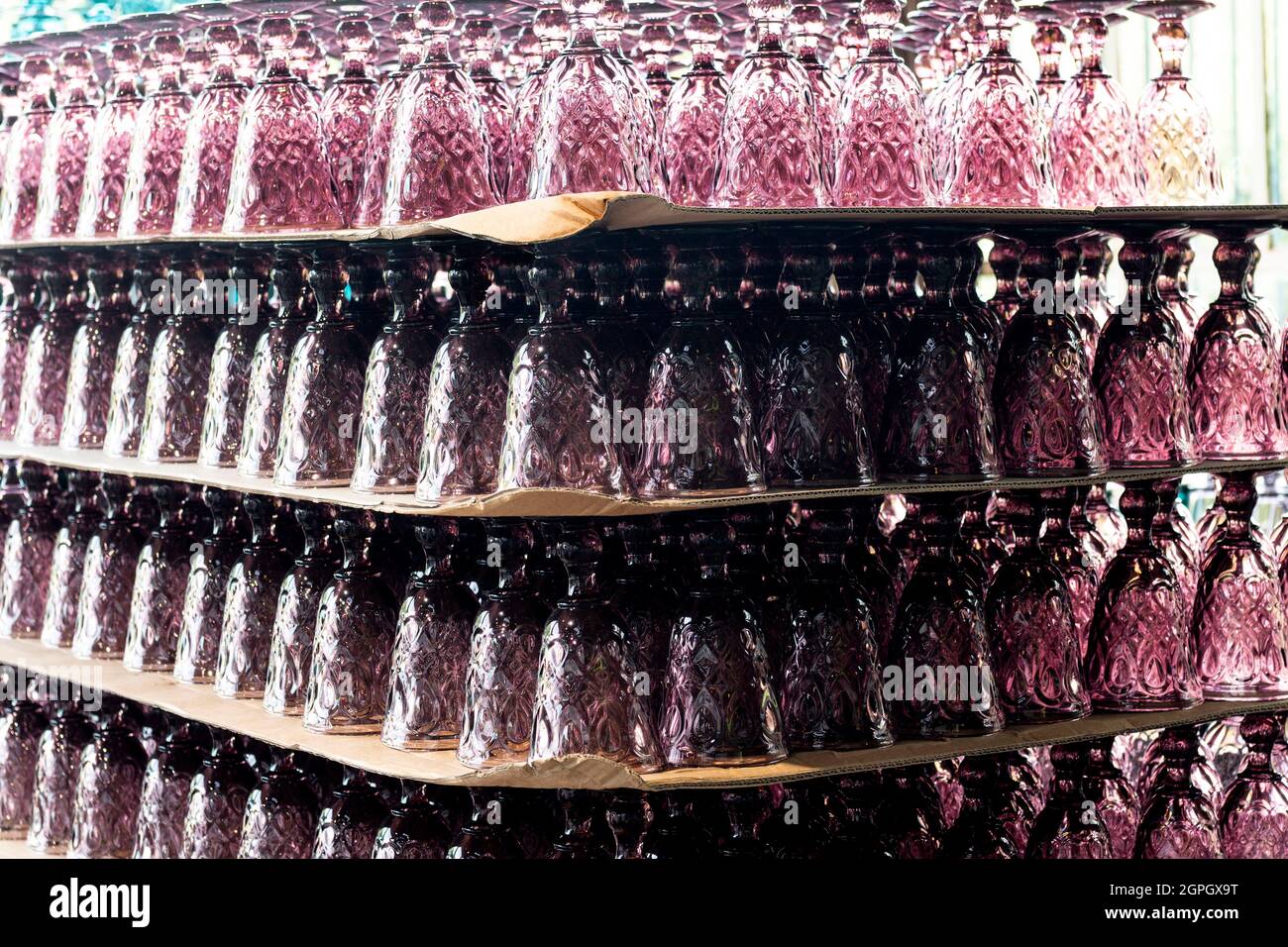 France, Haute Saone, crystal glassworks of Passavant la Rochere Stock ...