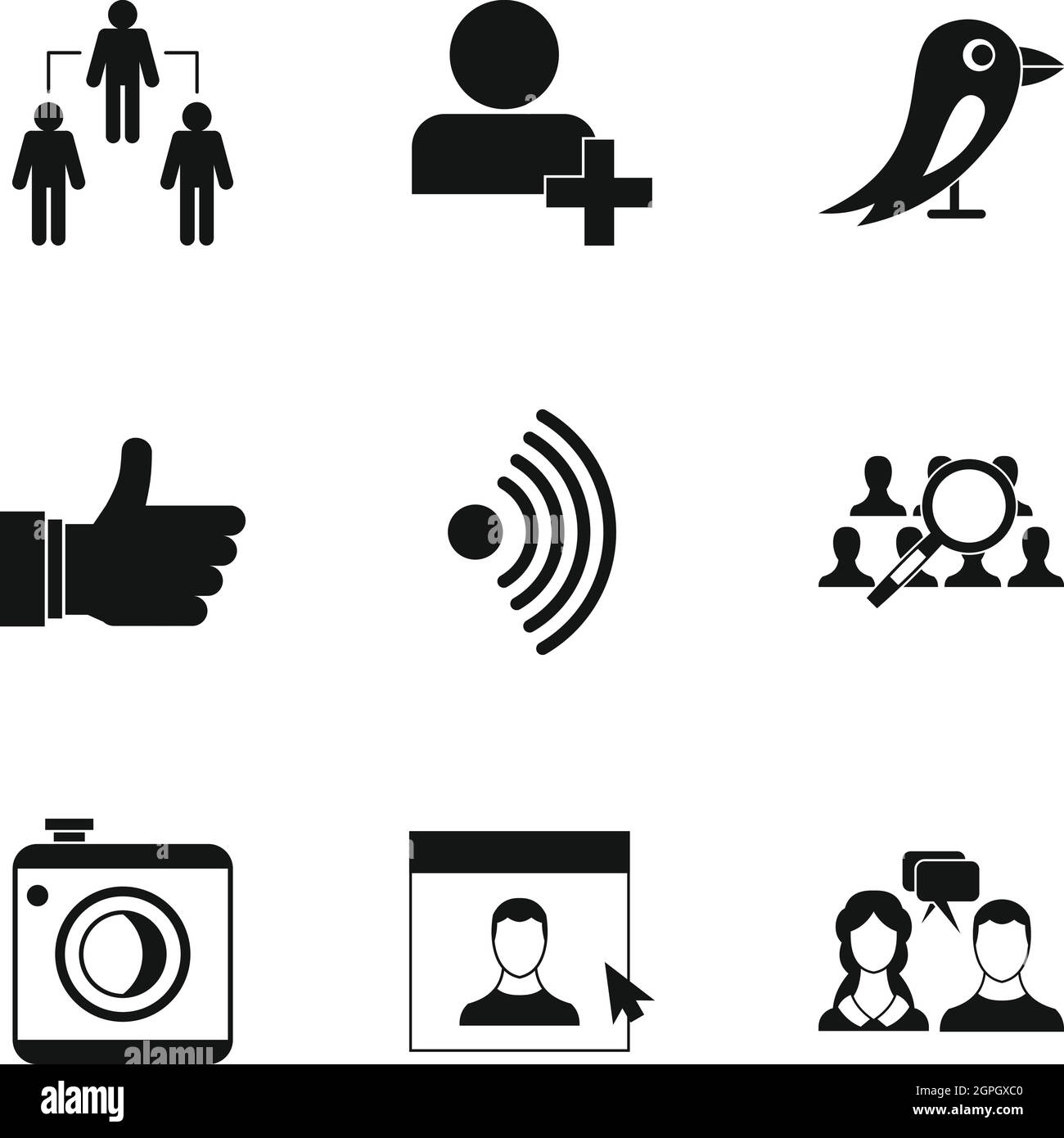 E-mail icons set, simple style Stock Vector Image & Art - Alamy