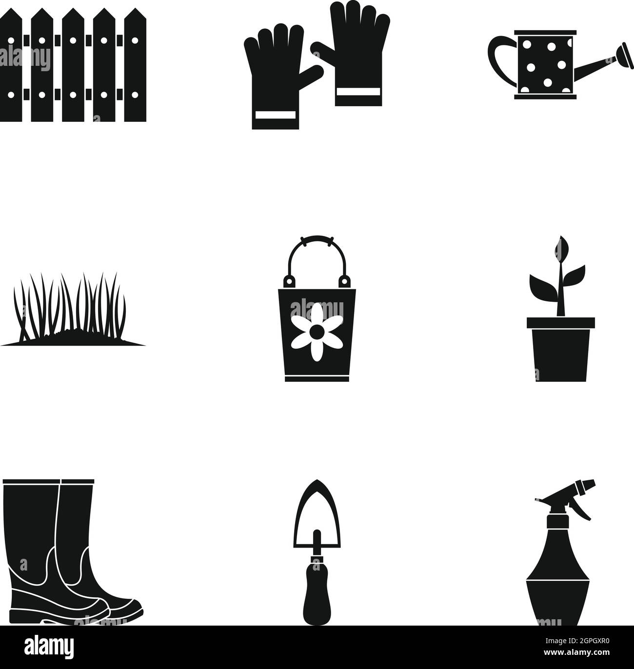 Farm icons set, simple style Stock Vector Image & Art - Alamy