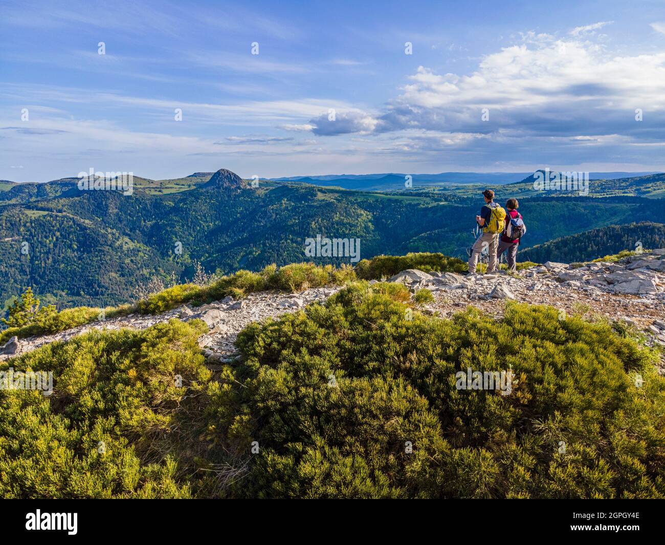 France, Ardeche, Parc Naturel Regional des Monts d'Ardeche (Monts d ...