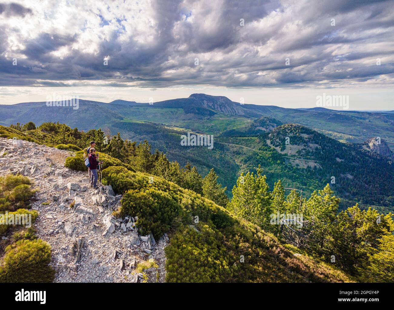 France, Ardeche, Parc Naturel Regional des Monts d'Ardeche (Monts d ...
