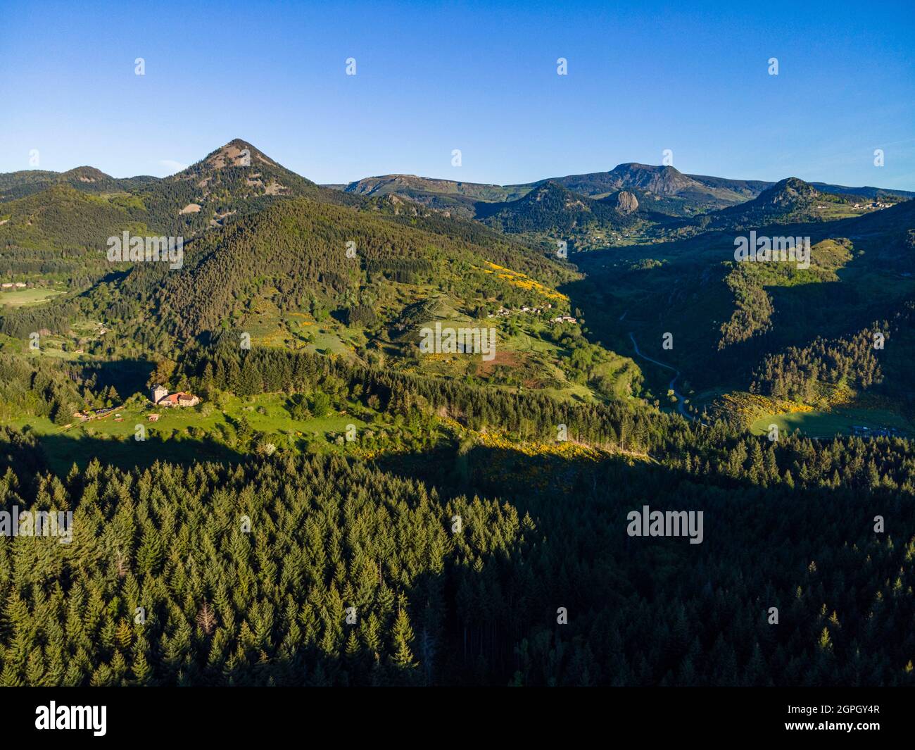 France, Ardeche, Parc Naturel Regional des Monts d'Ardeche (Regional ...