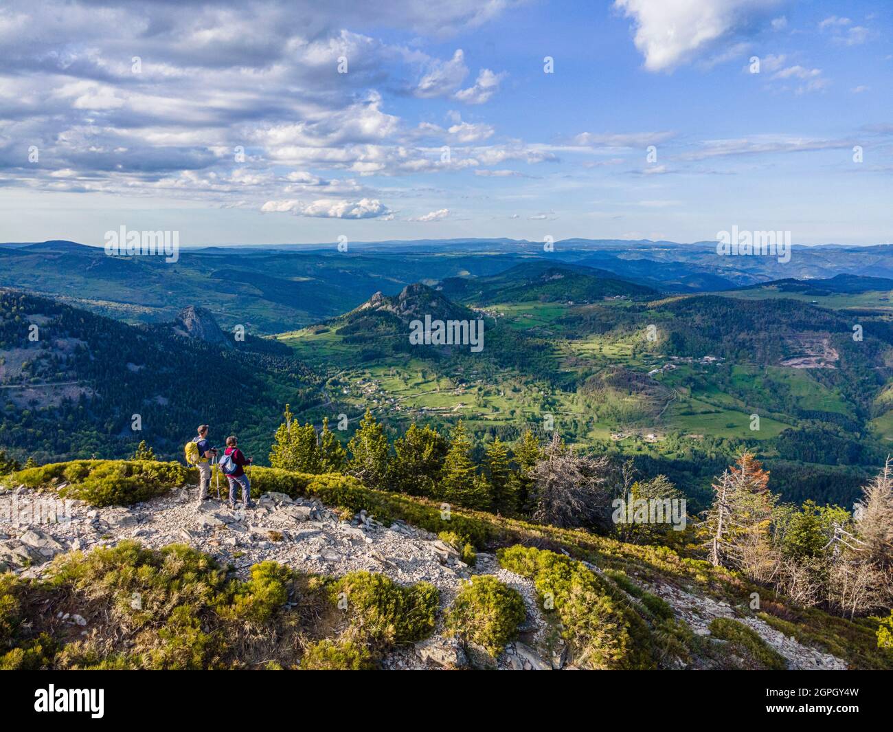 France, Ardeche, Parc Naturel Regional des Monts d'Ardeche (Monts d ...
