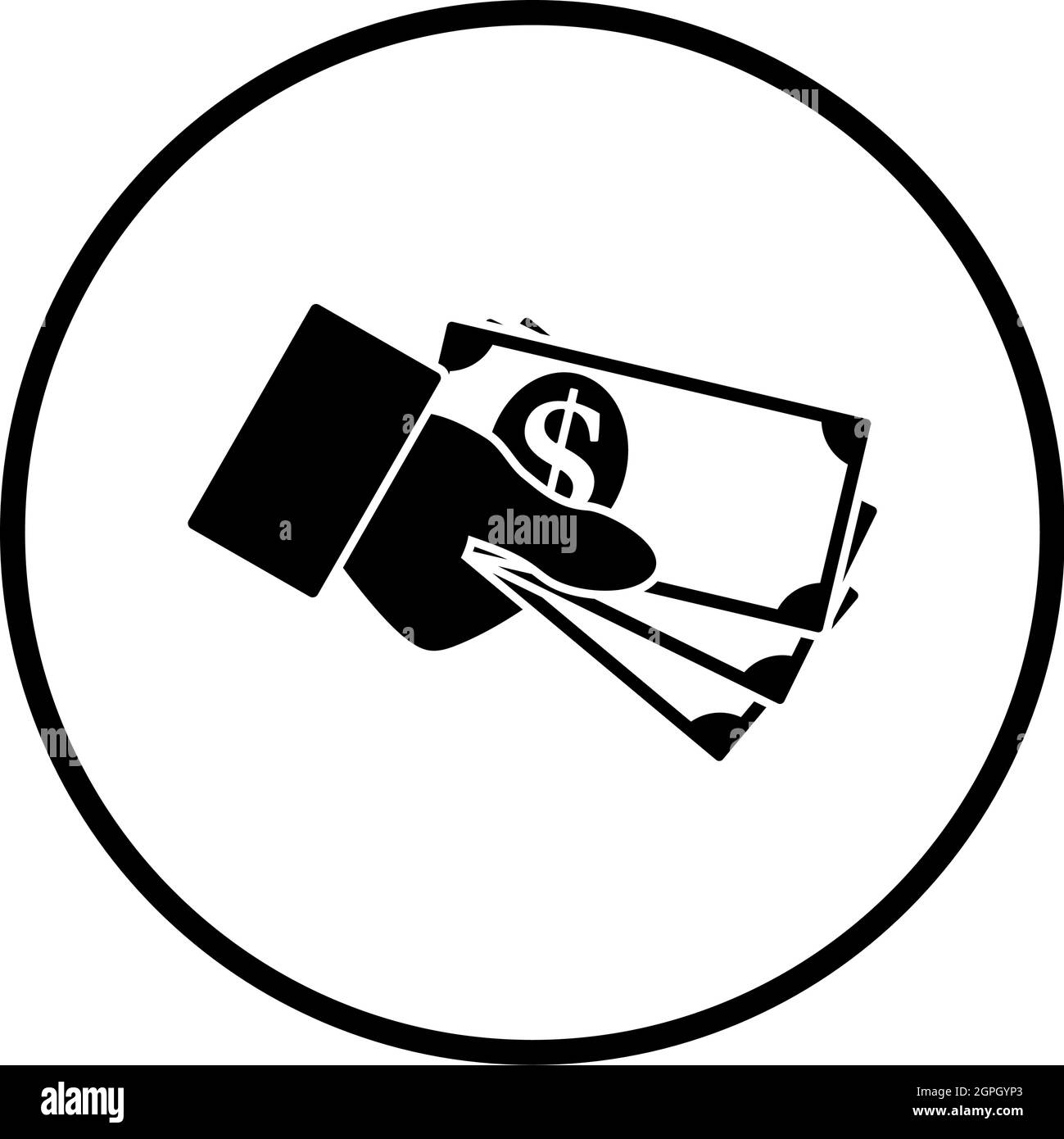 Money saving investment icon Black and White Stock Photos & Images - Alamy