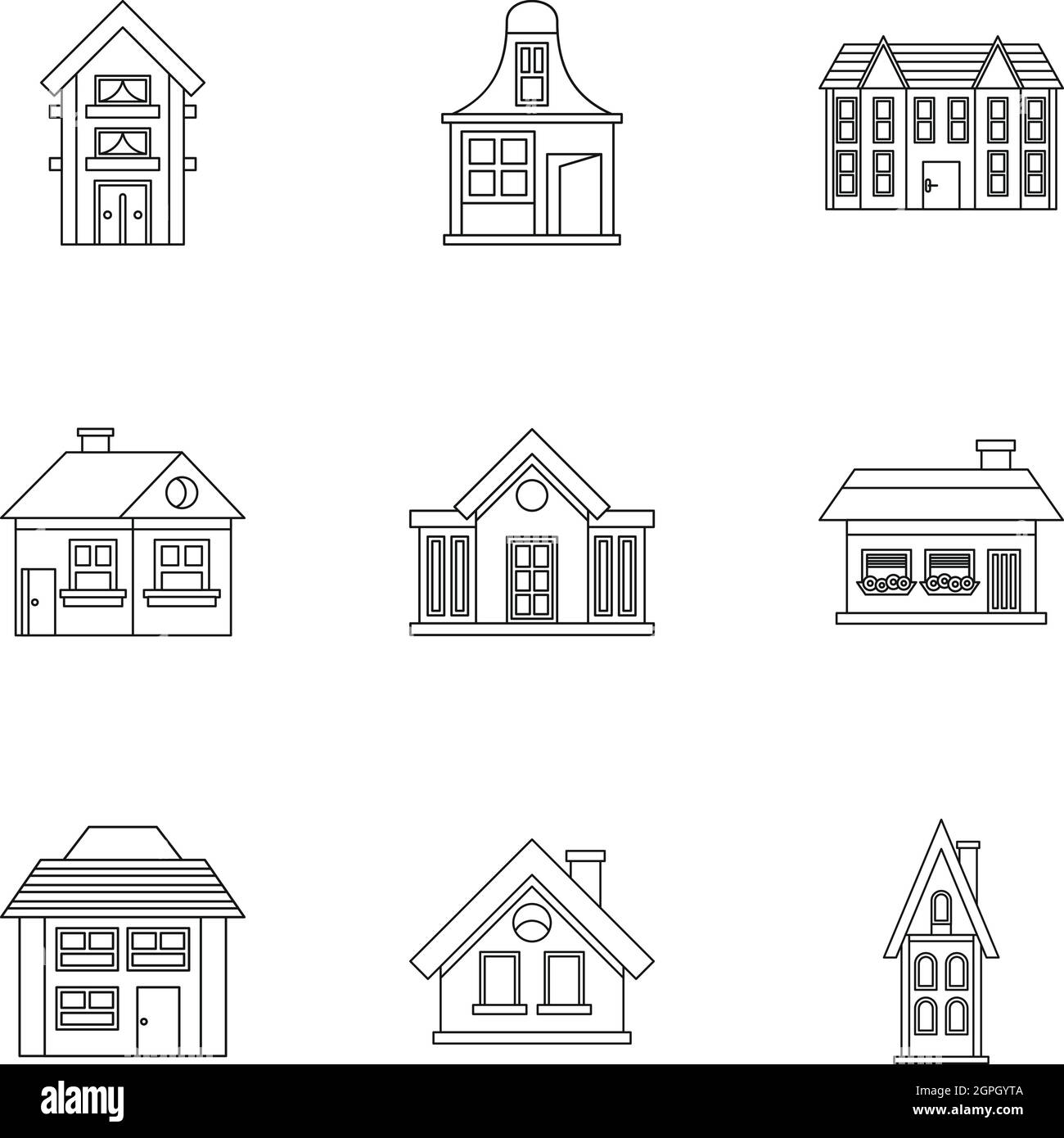 House icon small house Black and White Stock Photos & Images - Alamy