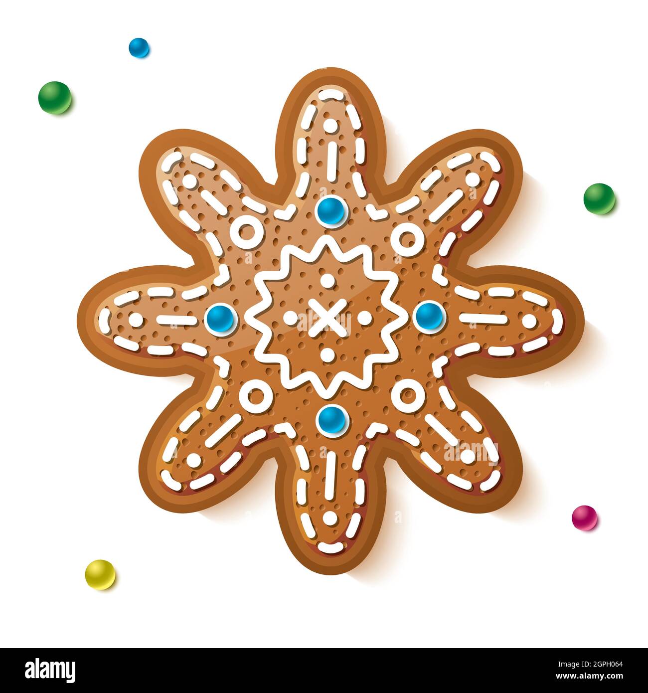 White christmas pastry Stock Vector Images - Alamy