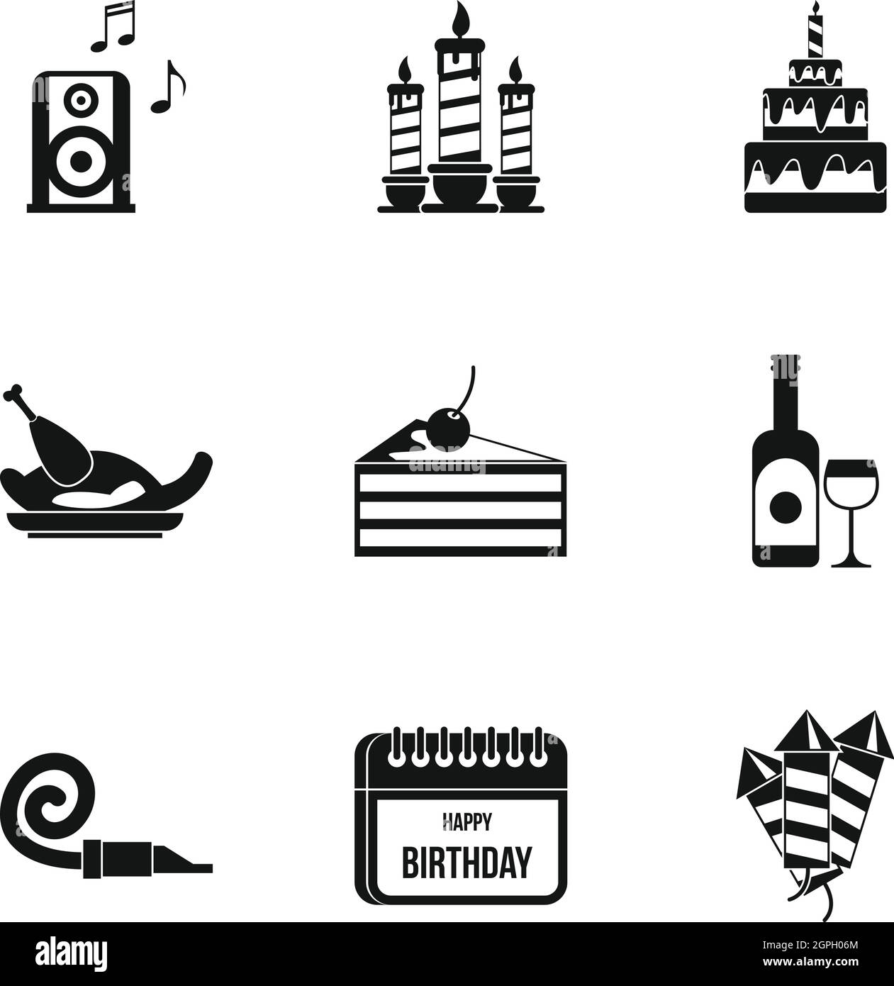 Simple party art Cut Out Stock Images & Pictures - Alamy