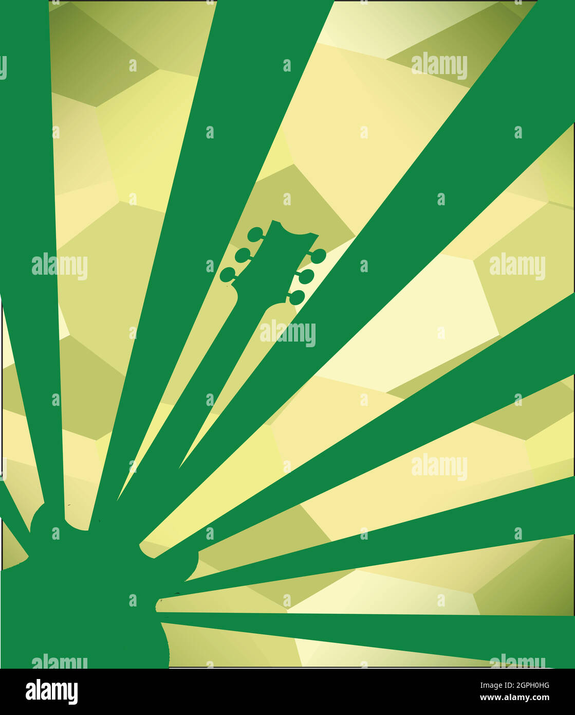 Guitar Green Poster Background Stock Vector Image & Art - Alamy