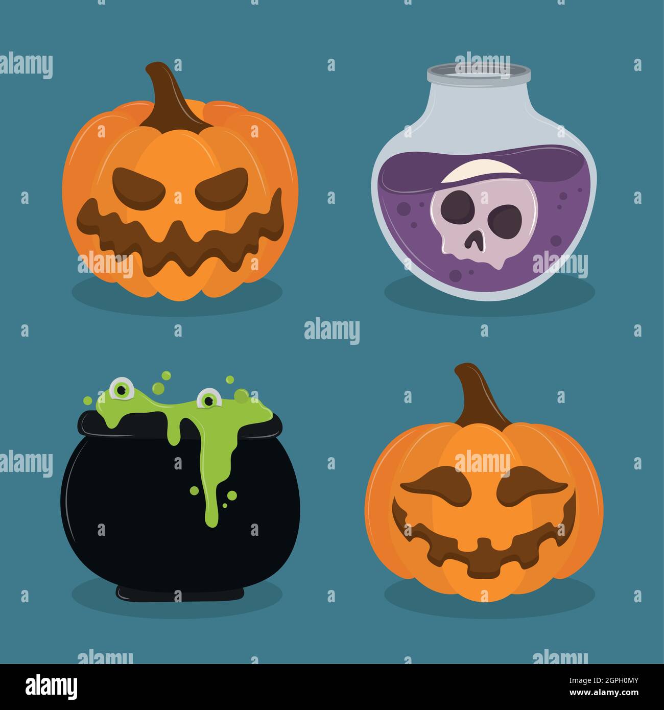 halloween pumpkins and potion Stock Vector Image & Art - Alamy