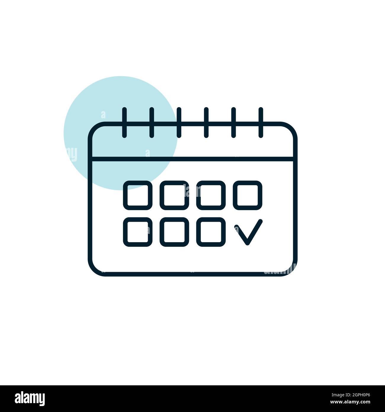 Calendar outline icon. Workspace sign Stock Vector Image & Art - Alamy