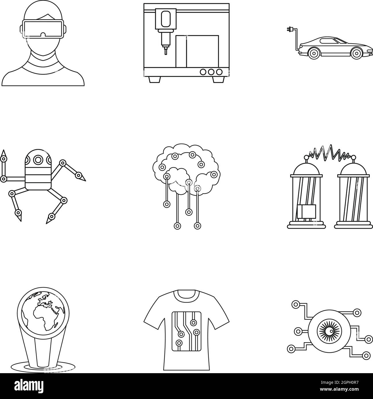 Computer latest devices icons set, outline style Stock Vector Image ... Computer latest devices icons set, outline style Stock Vector Image ...