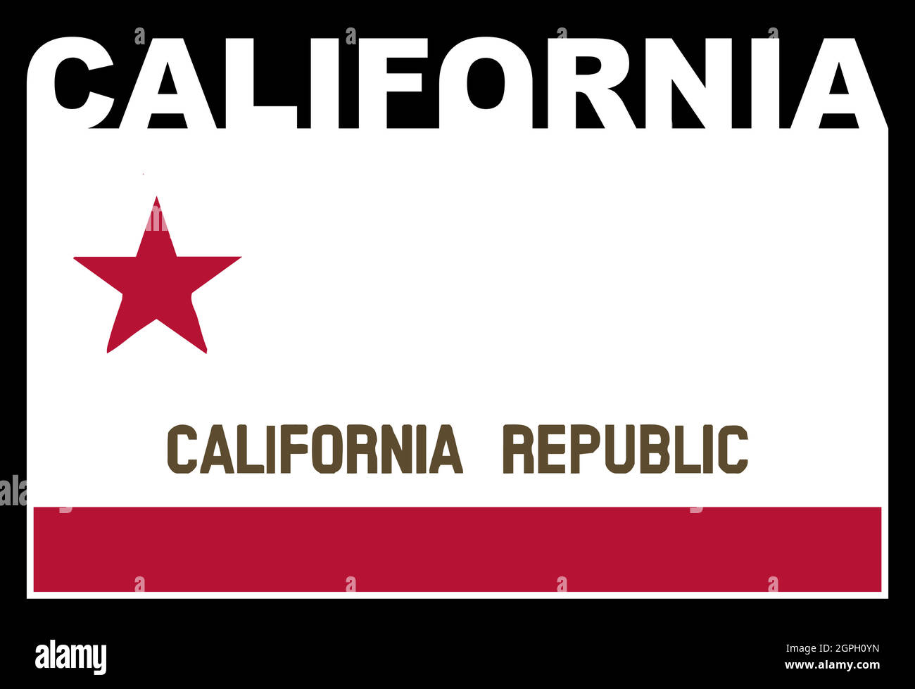 Californian flag Stock Vector Images - Alamy