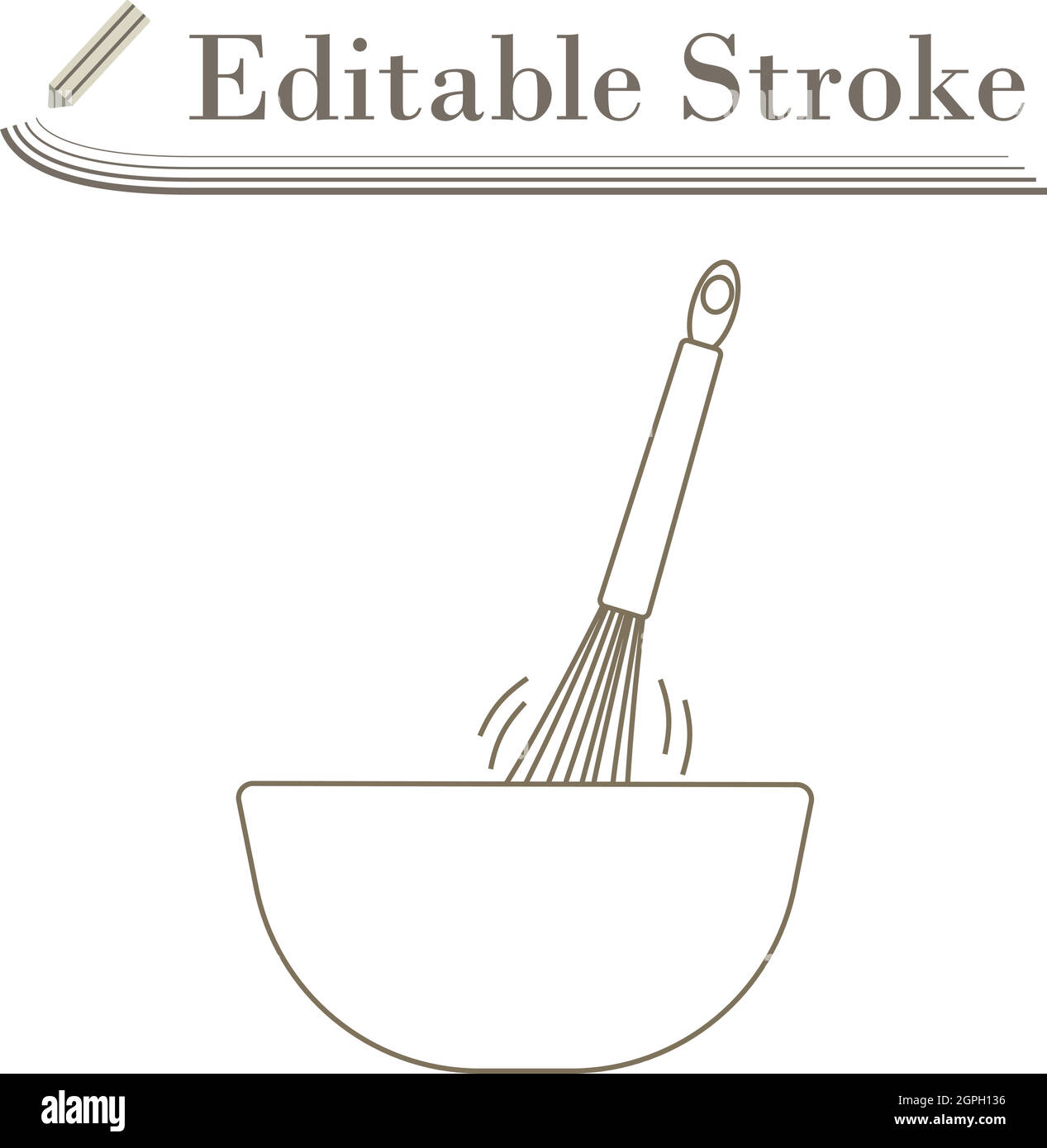 Mixing bowl icon whisk Stock Vector Images - Alamy