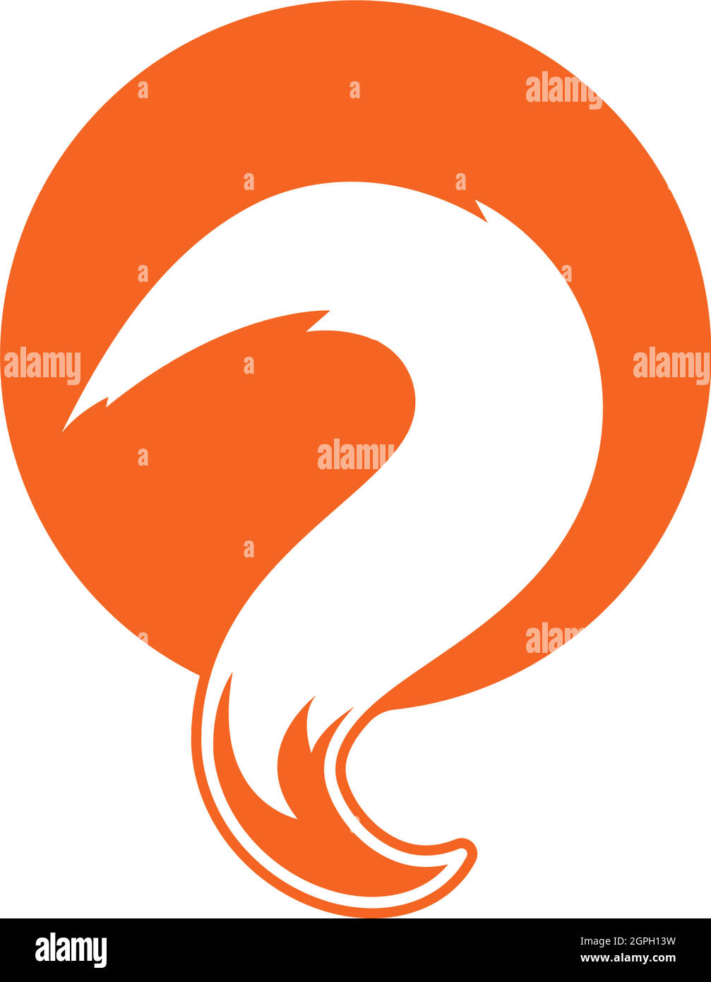 fox tail icon vector template Stock Vector Image & Art - Alamy
