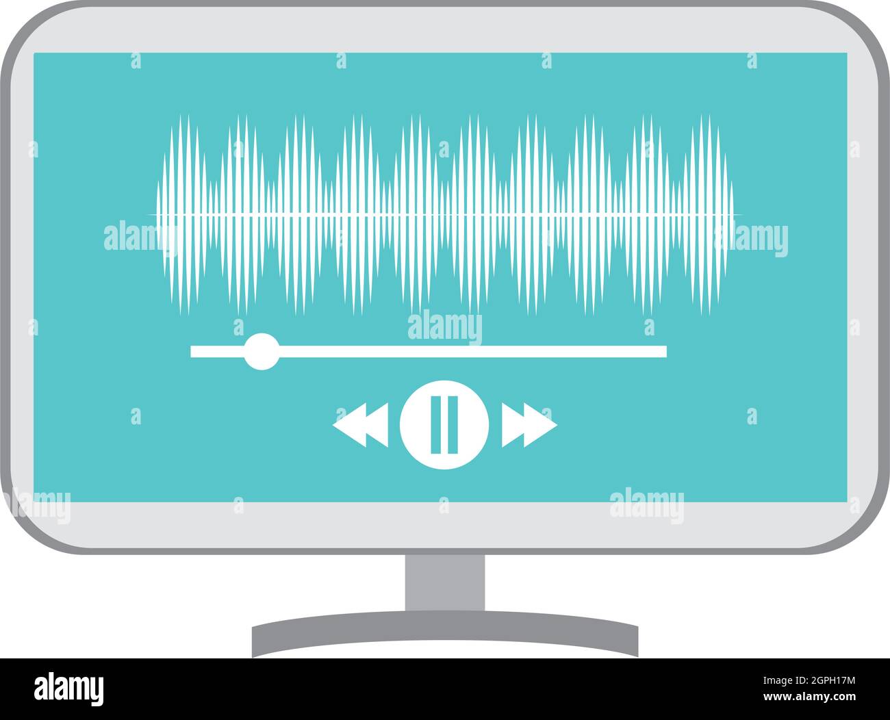 computer sound wave Stock Vector Image & Art - Alamy