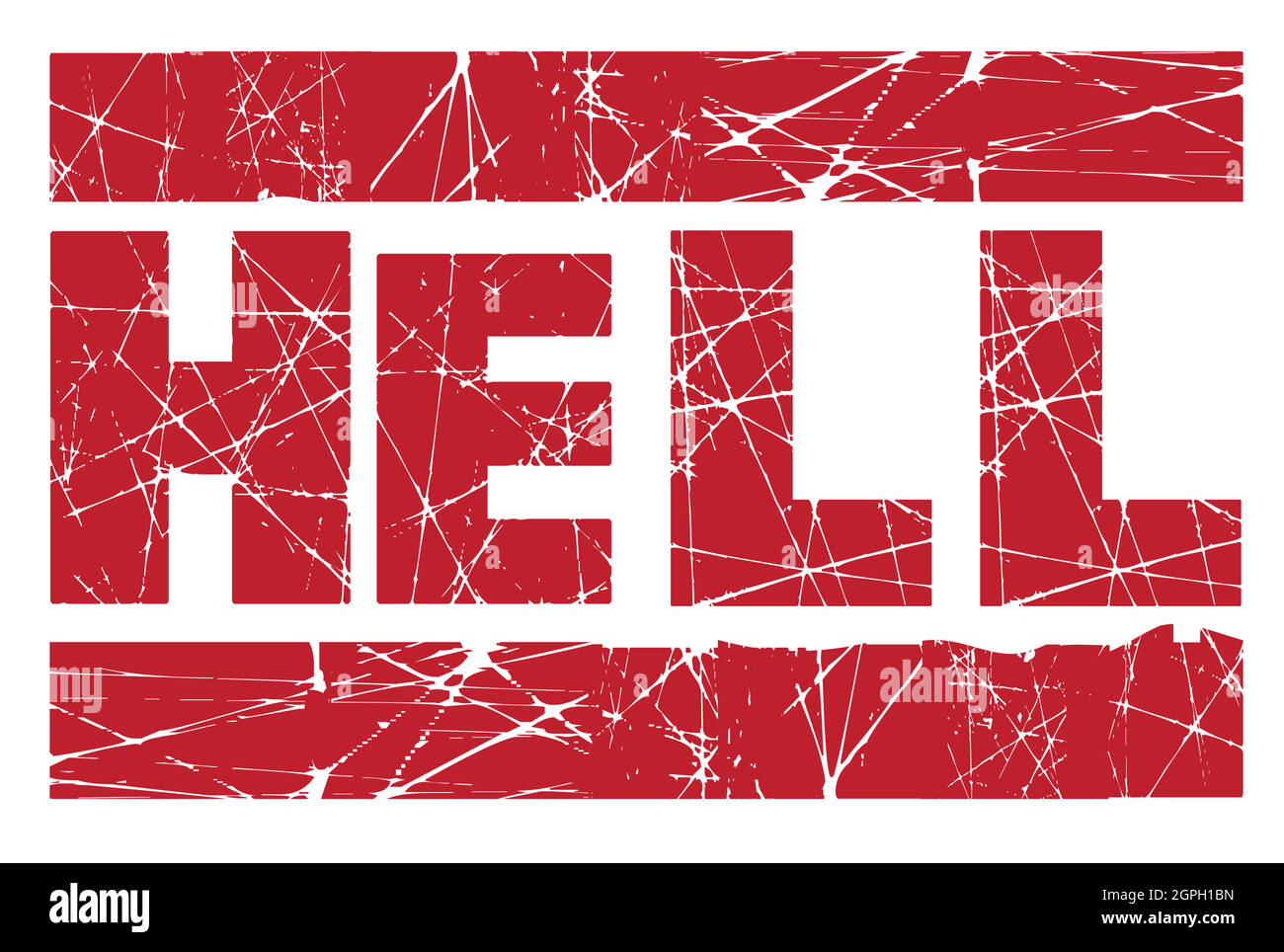 Hell Red Ink Stamp Stock Vector Image & Art - Alamy