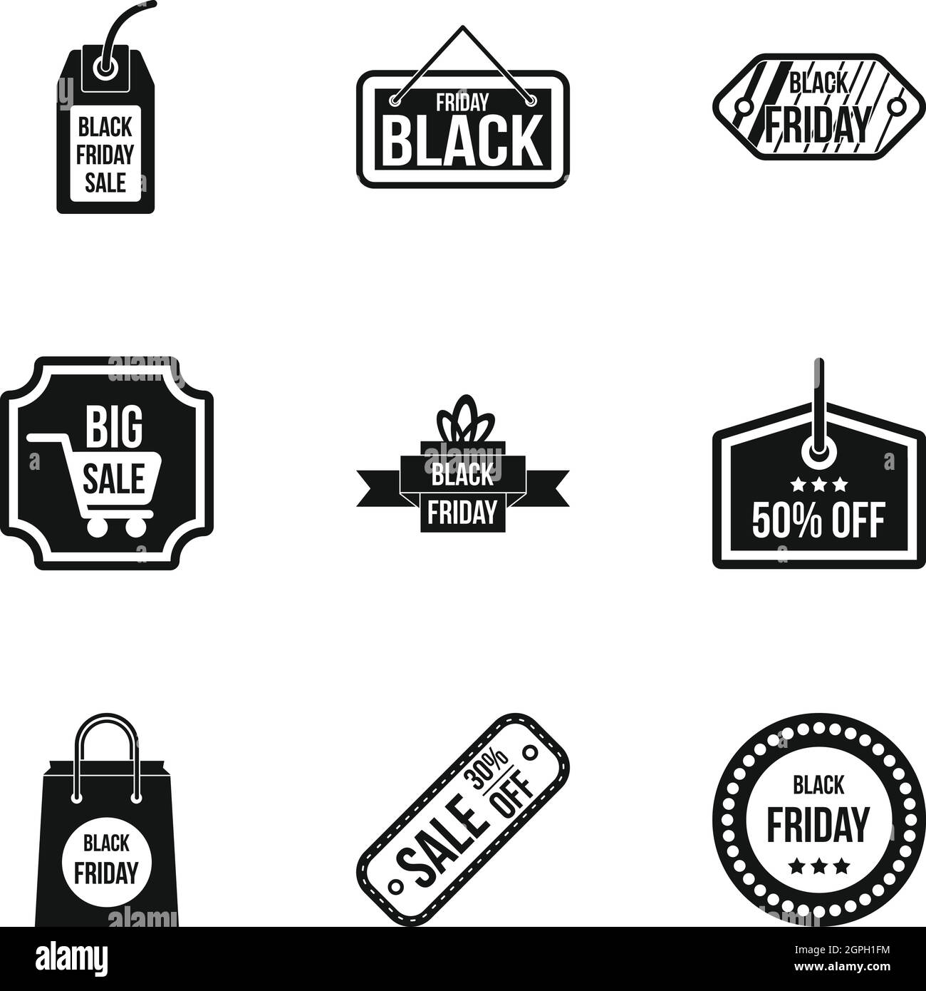Sale icons set, simple style Stock Vector Image & Art - Alamy