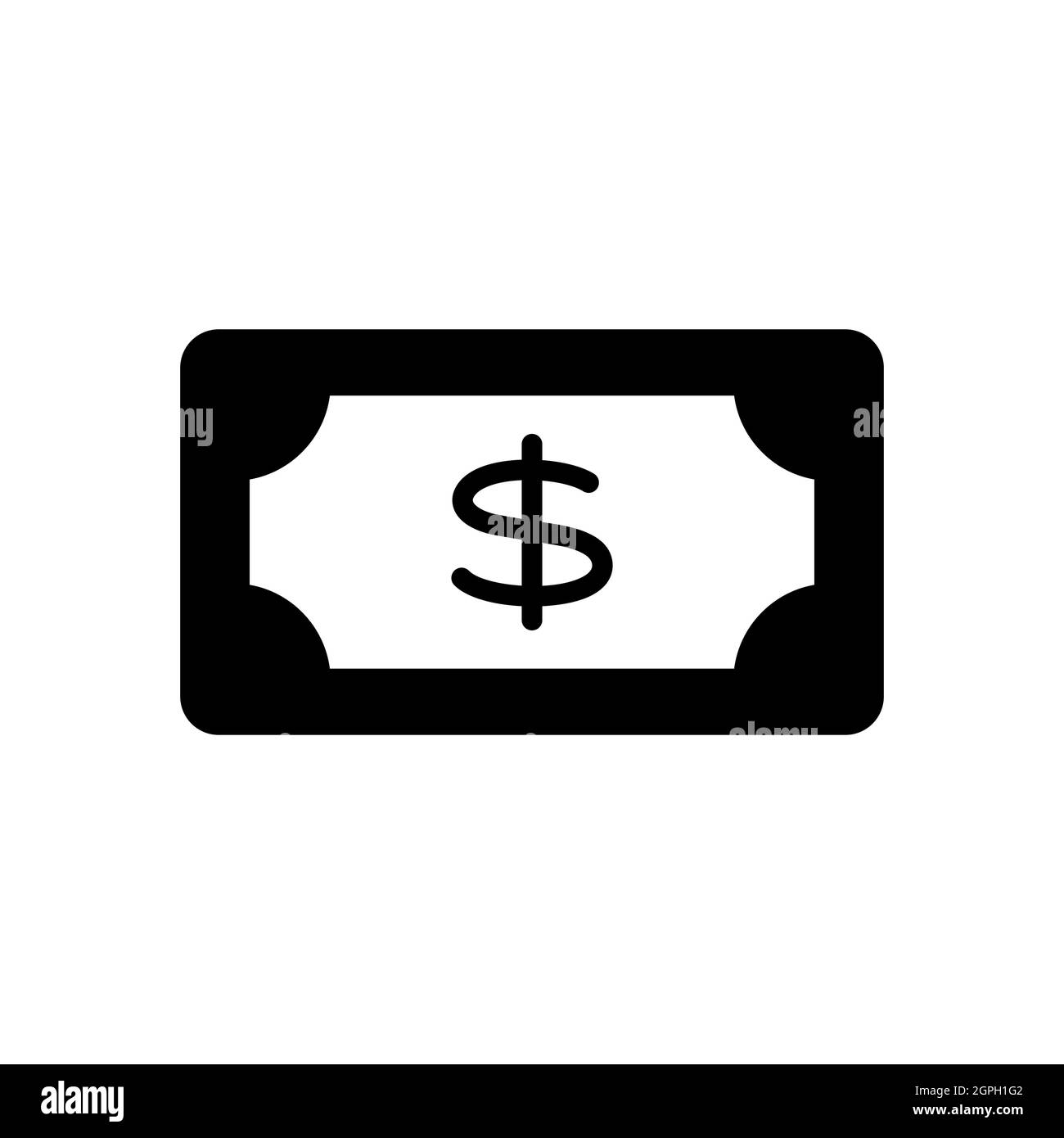 Dollar banknote icon money Stock Vector Images - Alamy