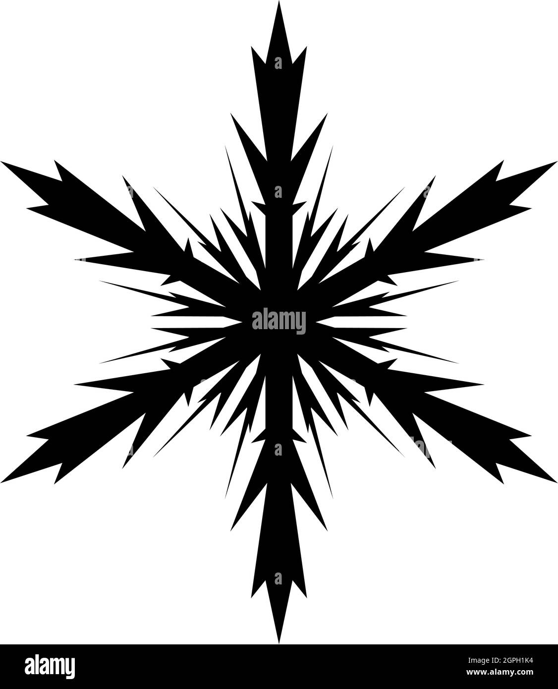 Snowflake icon Stock Vector Images - Alamy