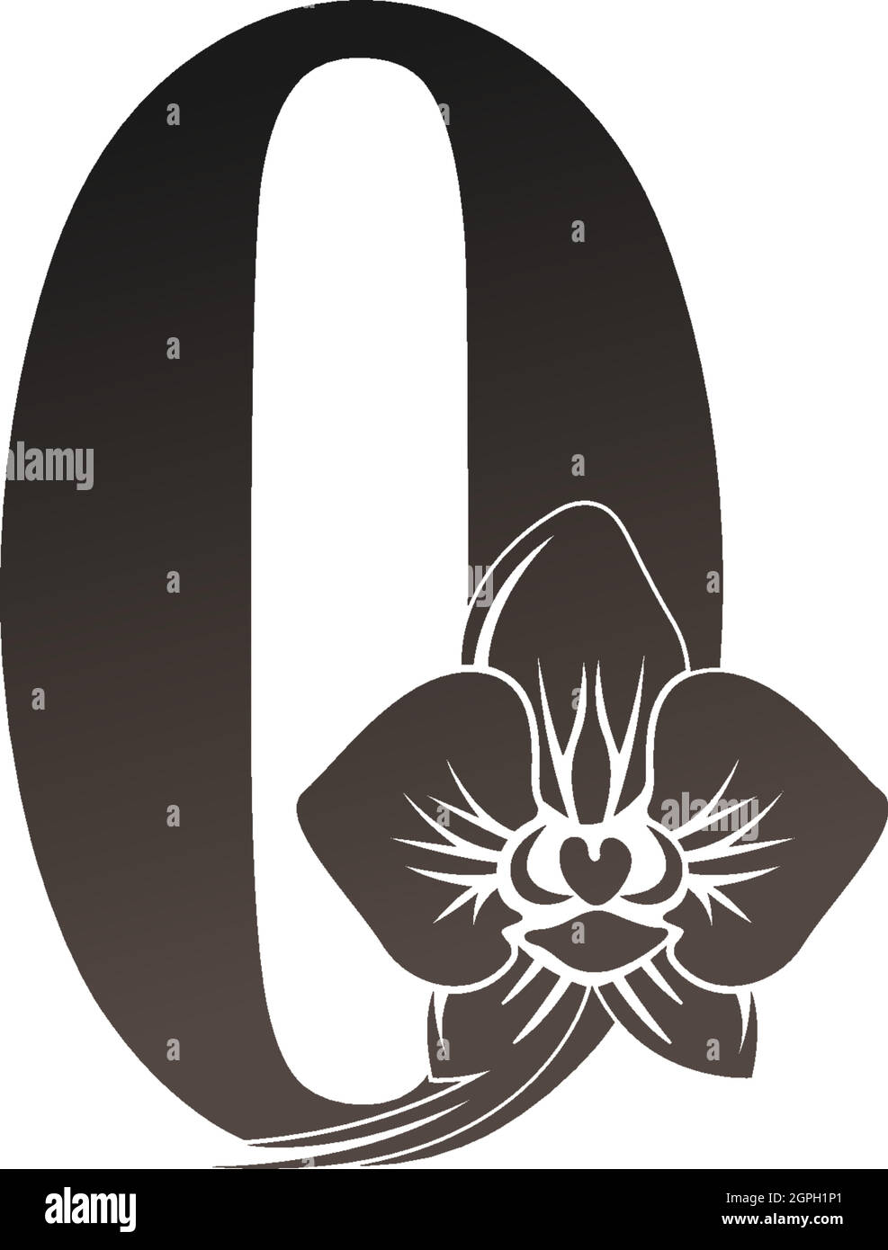 Floral number zero design hi-res stock photography and images - Alamy