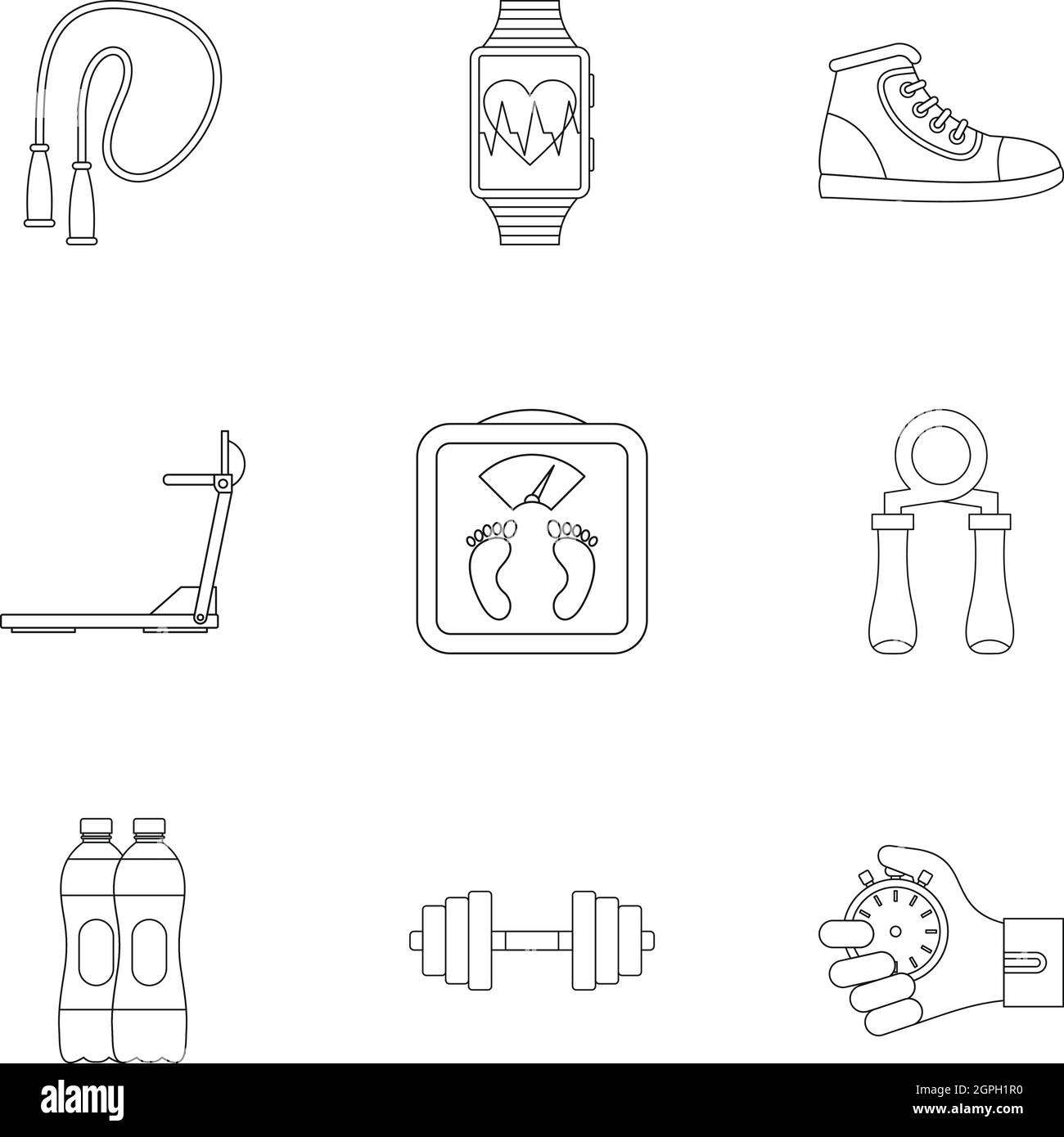 Set of gym Stock Vector Images - Alamy
