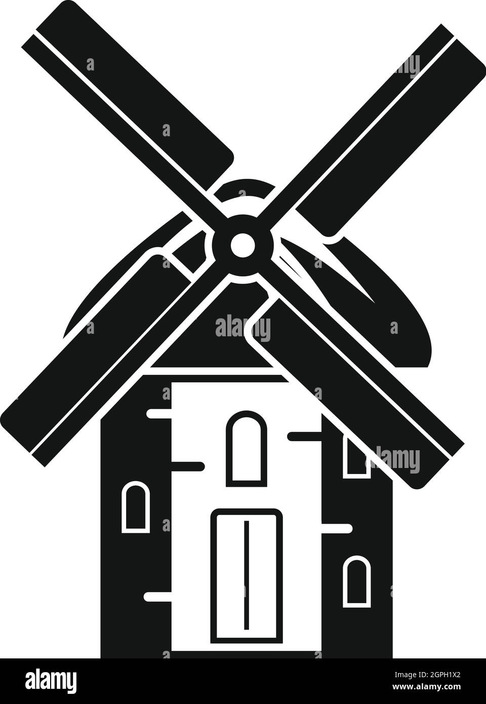 Mill icon, simple style Stock Vector Image & Art - Alamy