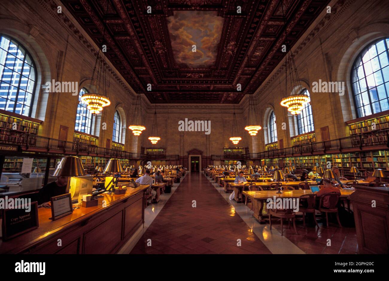 Rose Main Reading Room, New York Public Library, New York, USA Stock ...
