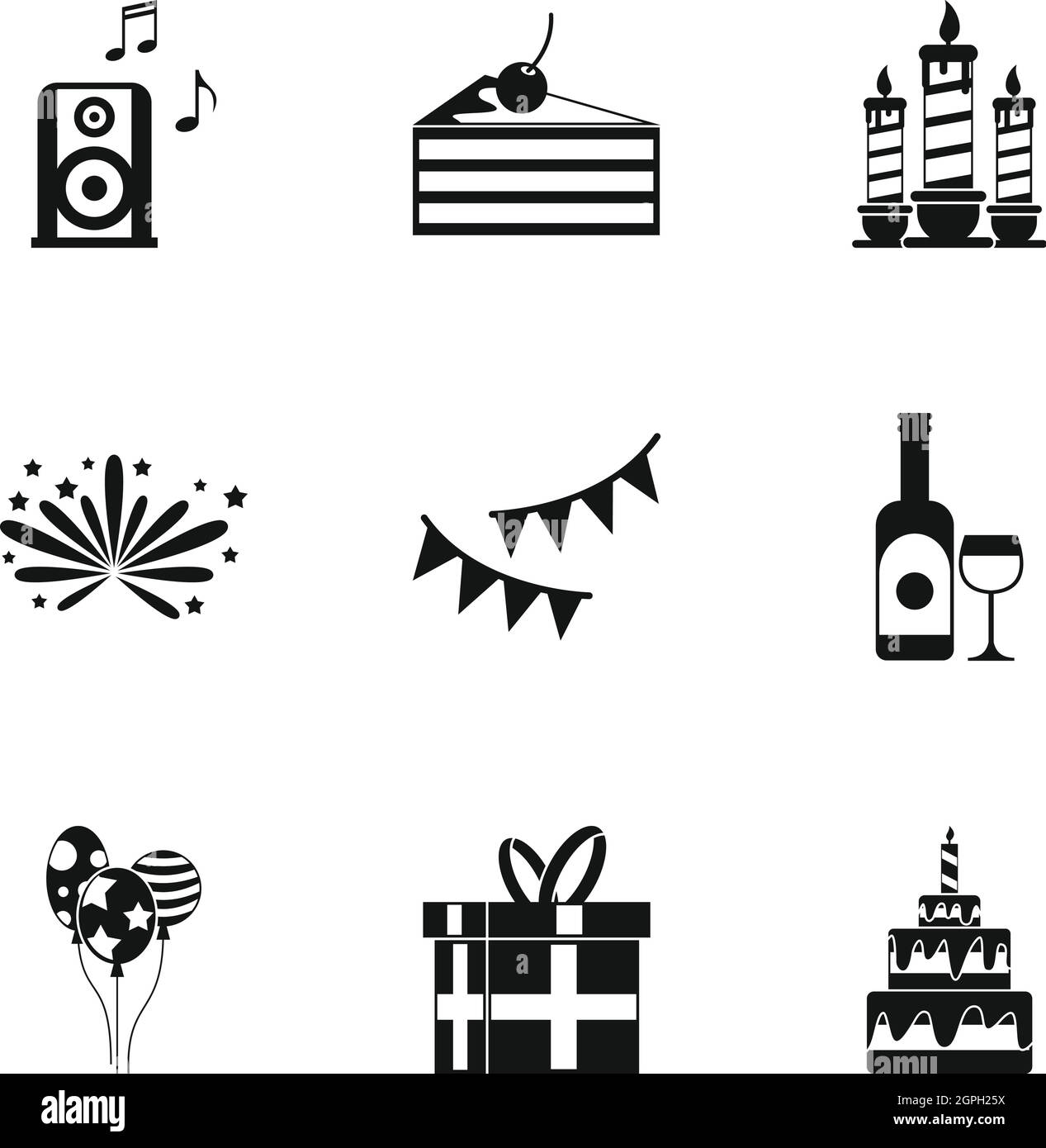 Simple party art Stock Vector Images - Alamy