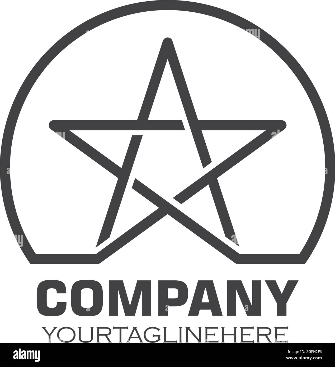 Logo moon vector Black and White Stock Photos & Images - Alamy